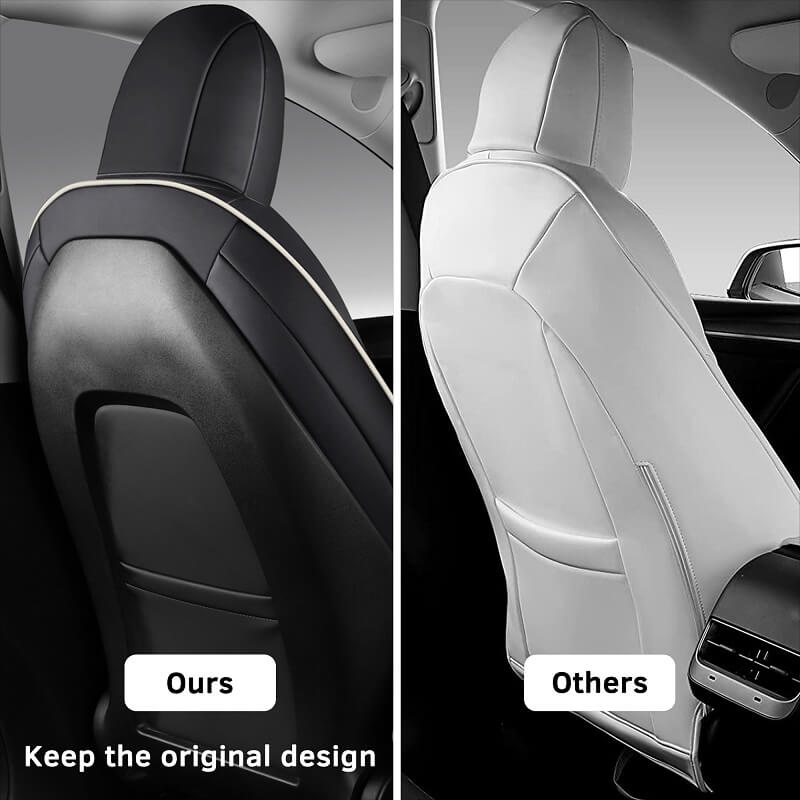 Best Seat Covers for Tesla Model 3 | Stylish Faux Leather Seat Cover ...